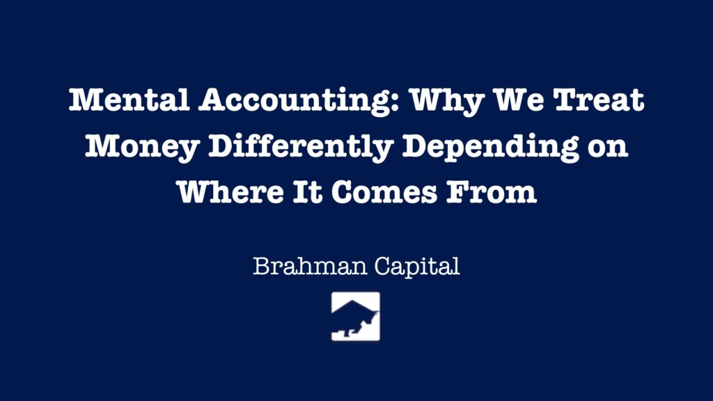 Mental Accounting: Why We Treat Money Differently Depending On Where It ...